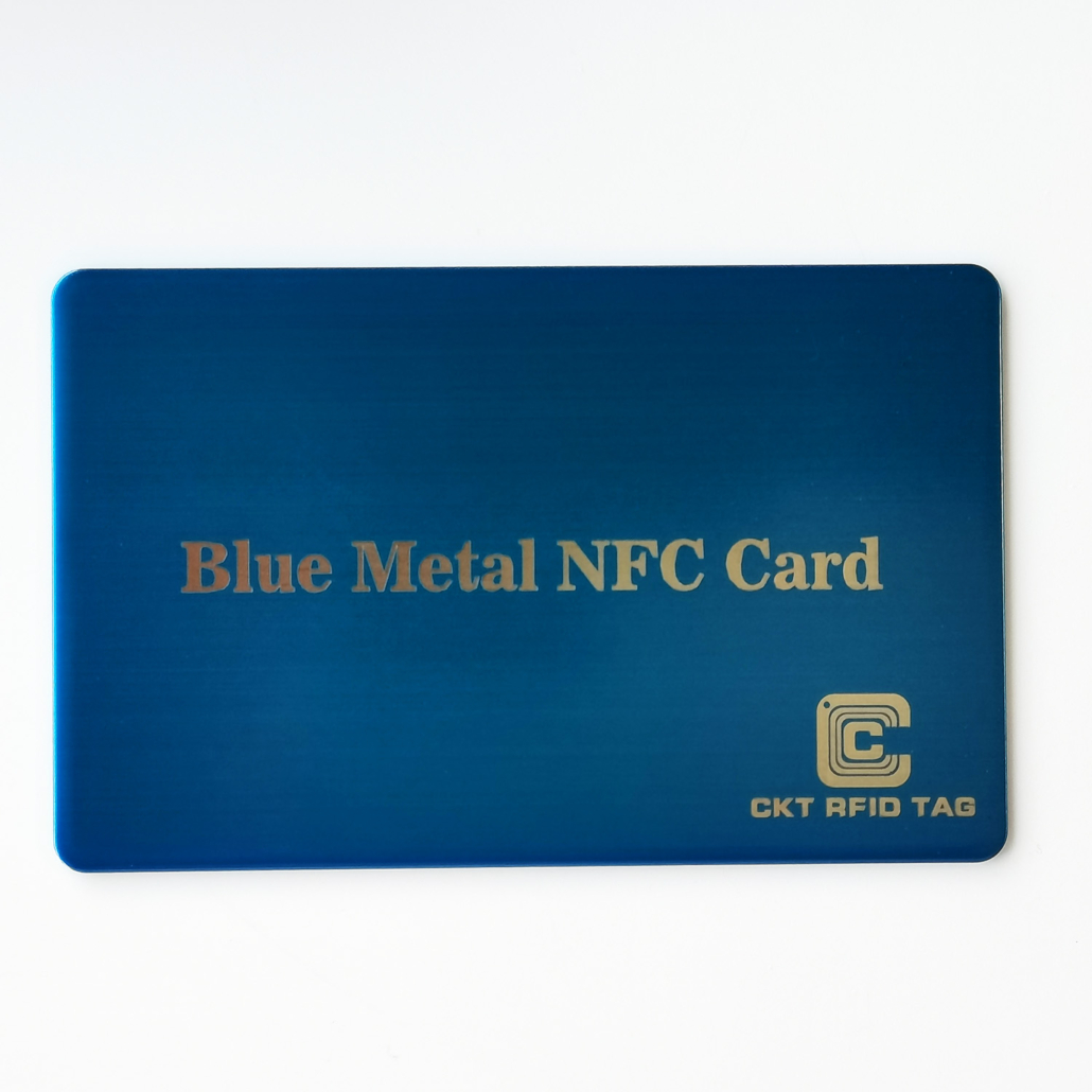 Blue metal nfc card - Ckt